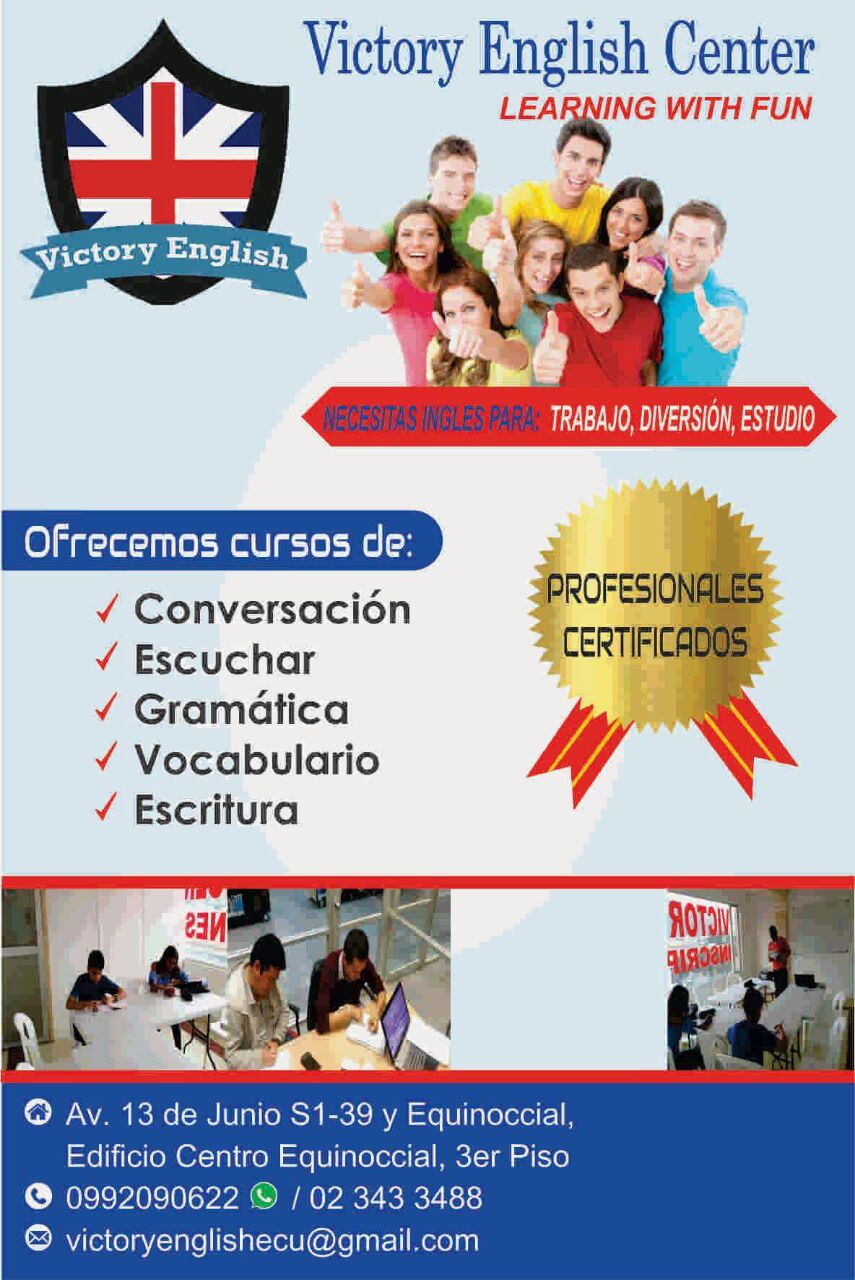 Para Adultos – Victory English Centre "Learn with fun"